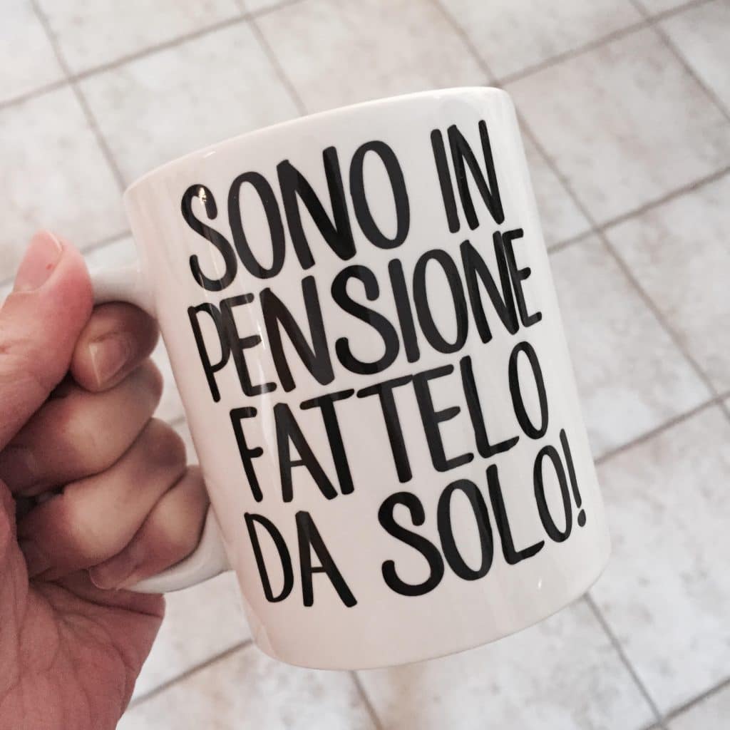 Tazza Personalizzata Idea Regalo Pensionamento | Olallà