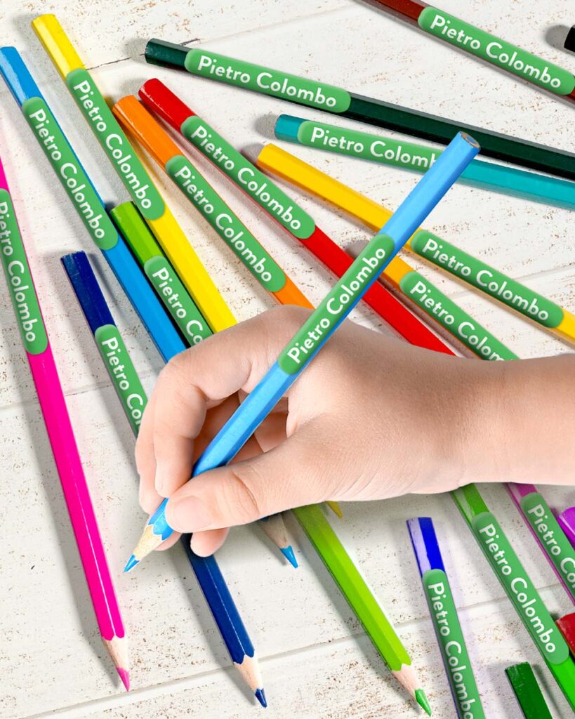 Set di 24 Etichette Adesive Ultra-Resistenti, per Matite e Penne Scuola ...