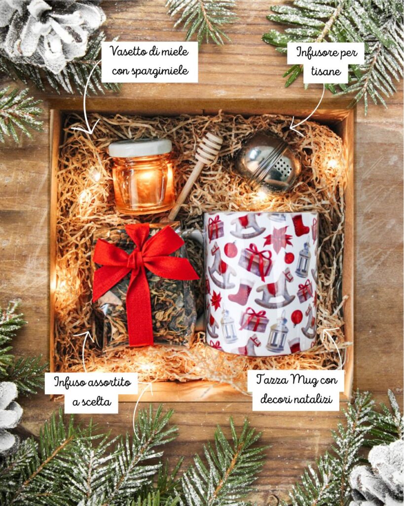 Gift Box "Dolce Abbraccio" con Tisana, Tazza e Infuso - Idea Regalo ...