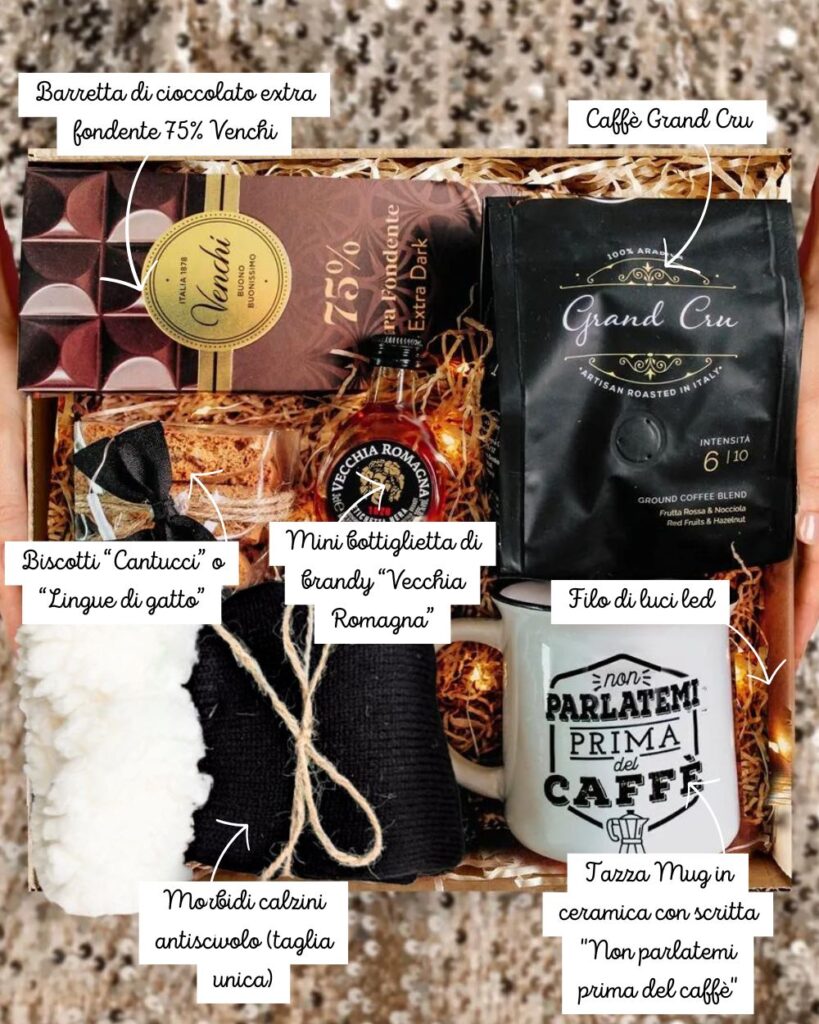 Gift Box Uomo "Ricarica Natalizia" con Caffè Grand Cru, Cioccolato e ...